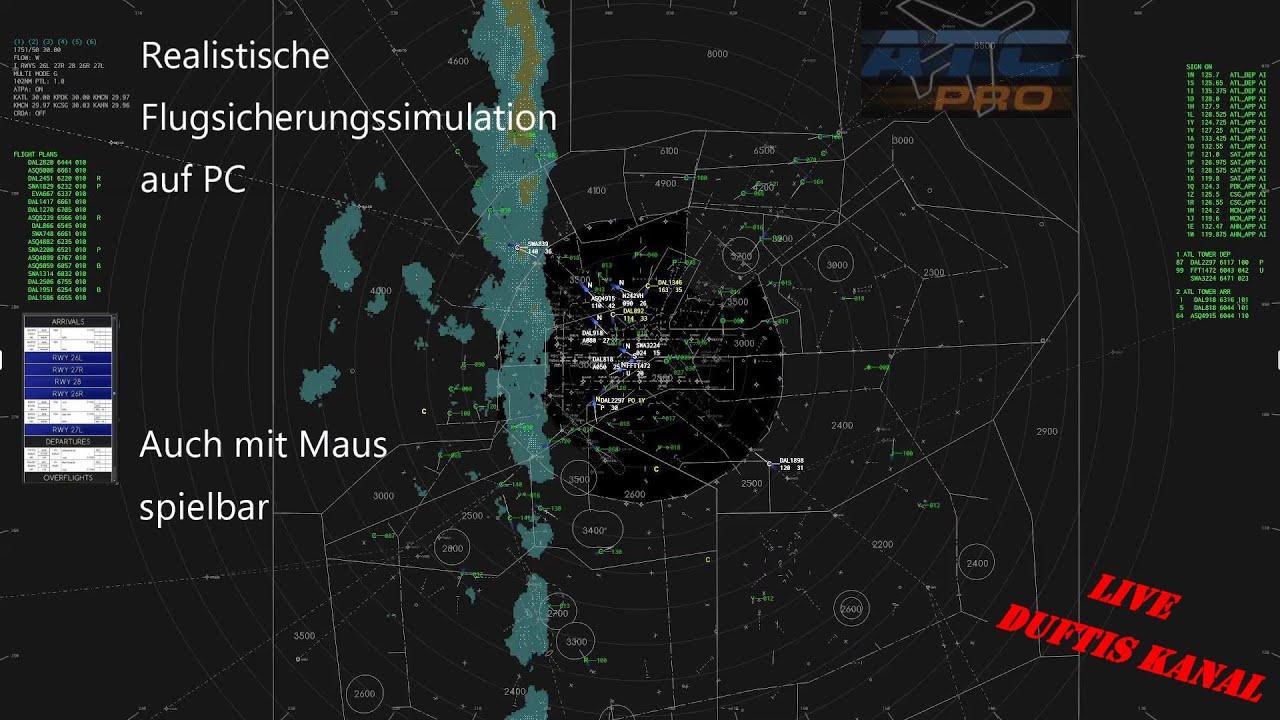 ATC Pro für den PC Flugsicherungssimulation extrem - YouTube