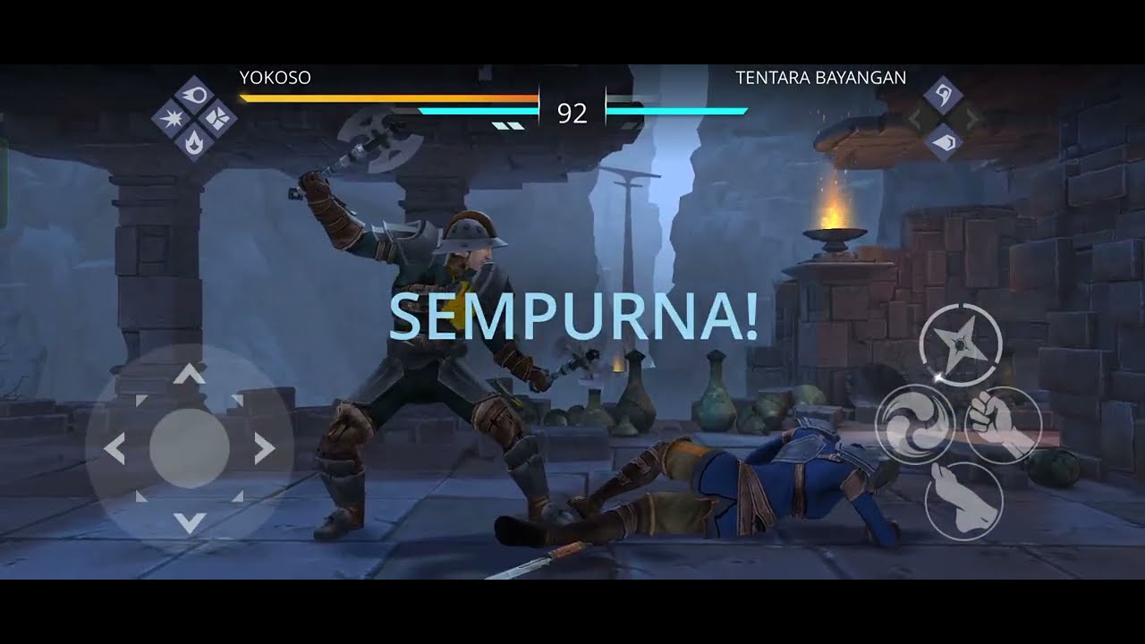 tarung pake kapak game shadow fight 3 - YouTube