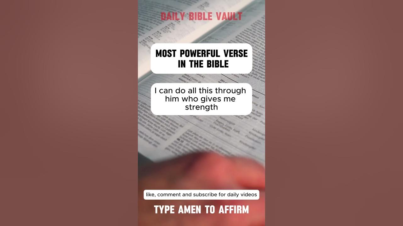 Most Powerful Verses In The Bible - YouTube