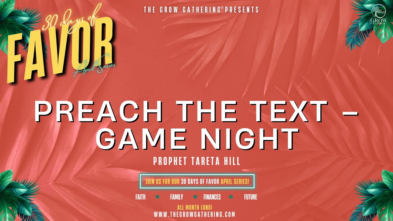 Preach the Text – Game Night - YouTube