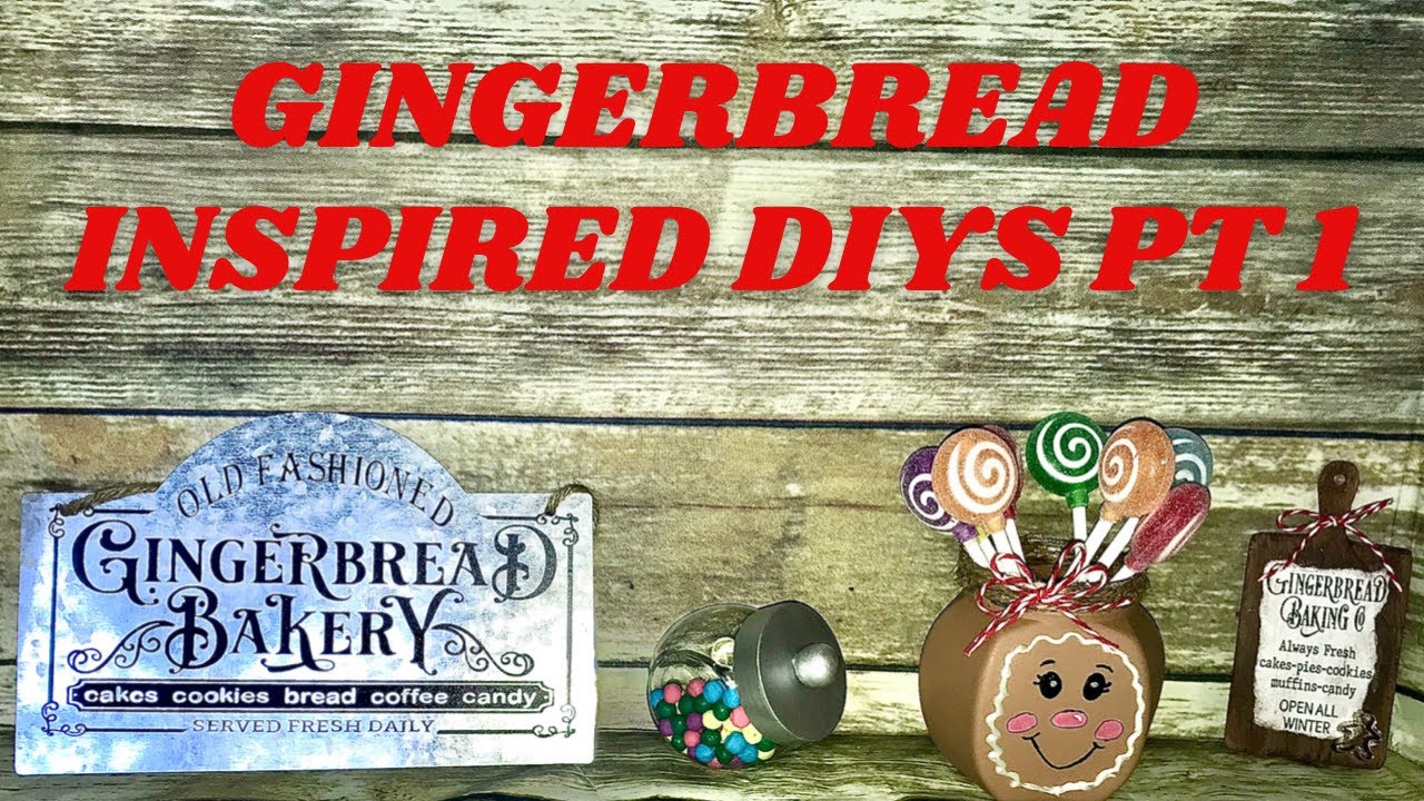 MINI GINGERBREAD AND CANDY DIY'S - YouTube