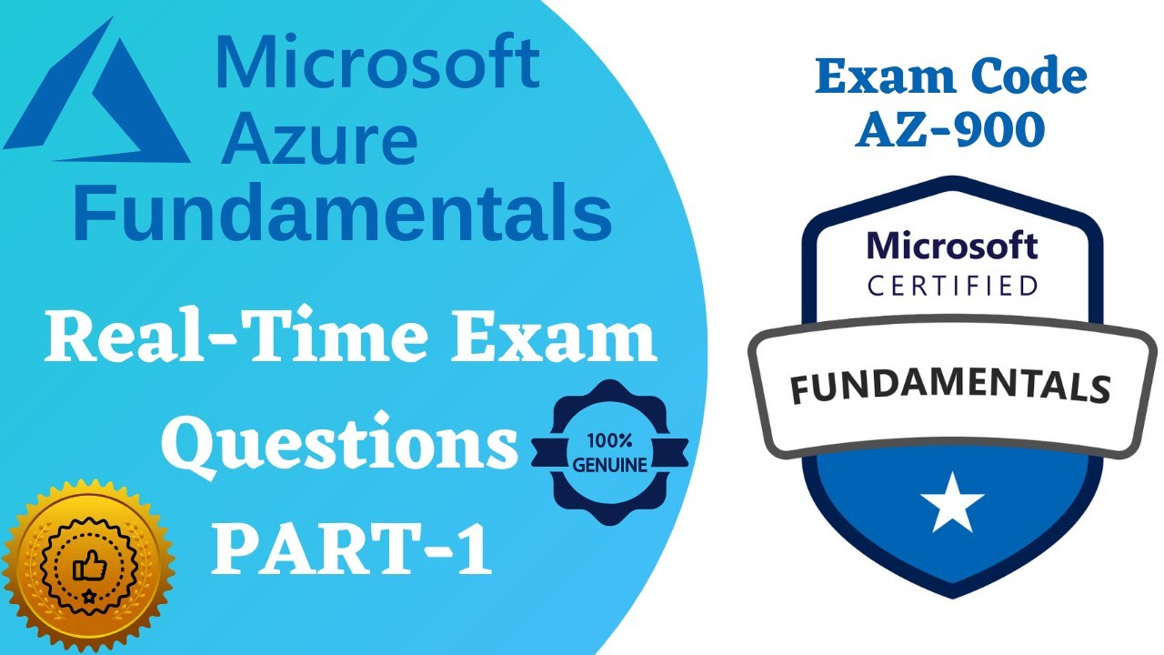 AZ-900 Real time Exam Questions Part-1 || Microsoft Azure Fundamentals ...