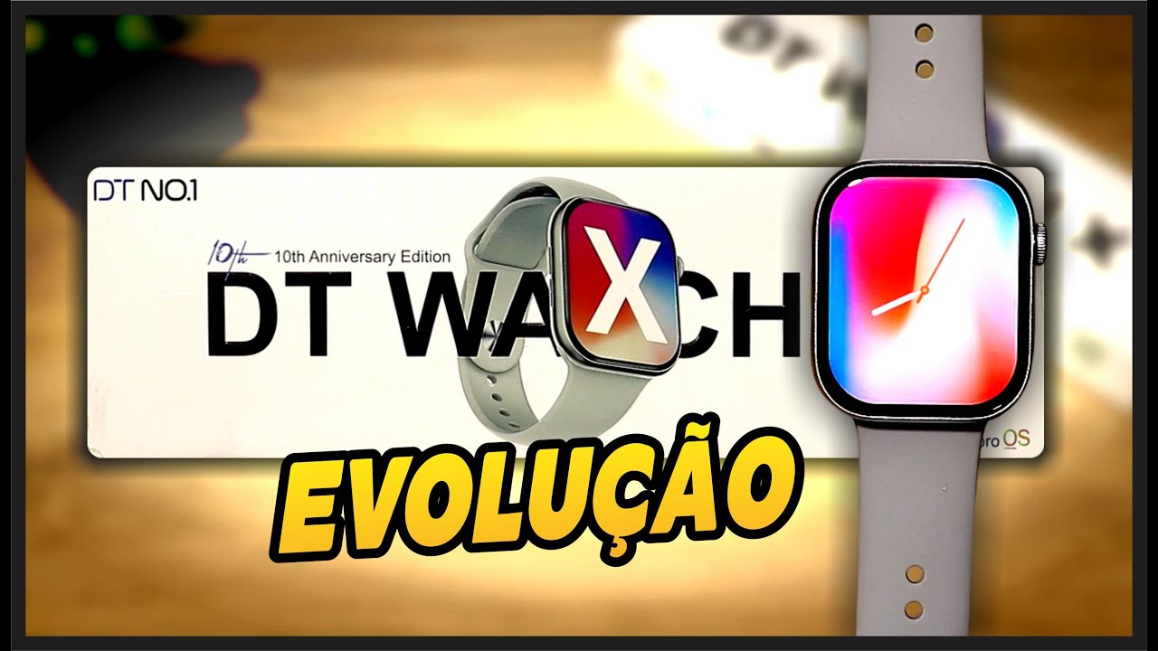 Smartwatch DT Watch X com Tela AMOLED 3D, Player de VÍDEOS e MEMÓRIA DE ...