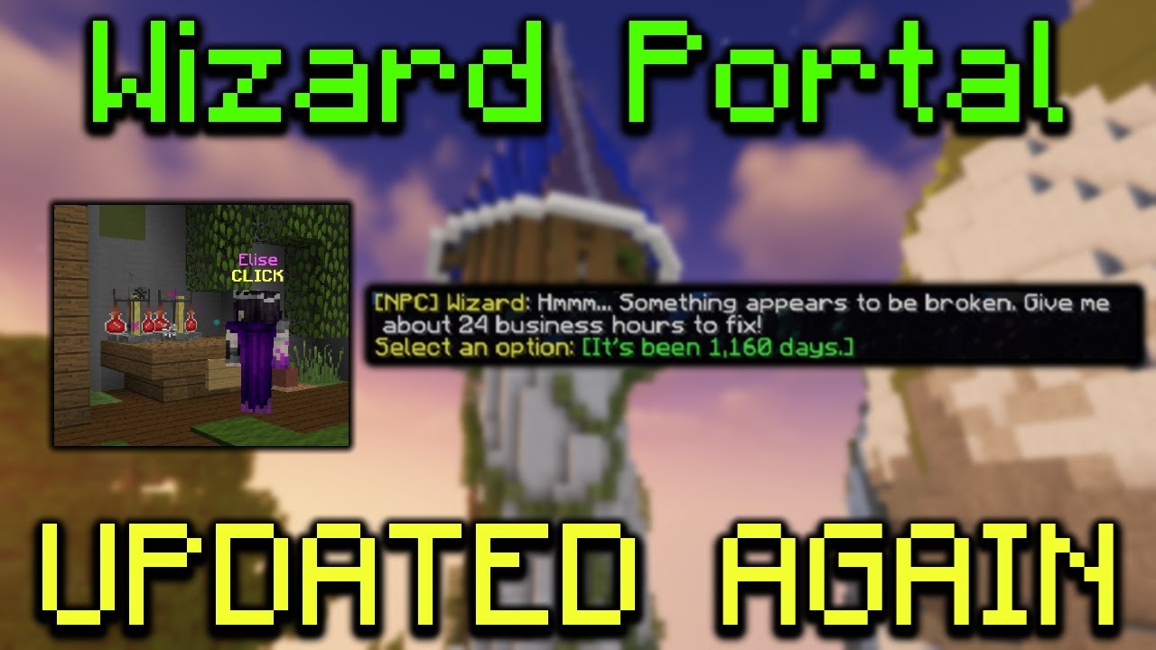 Wizard Portal Update is Here? (Hypixel Skyblock) - YouTube