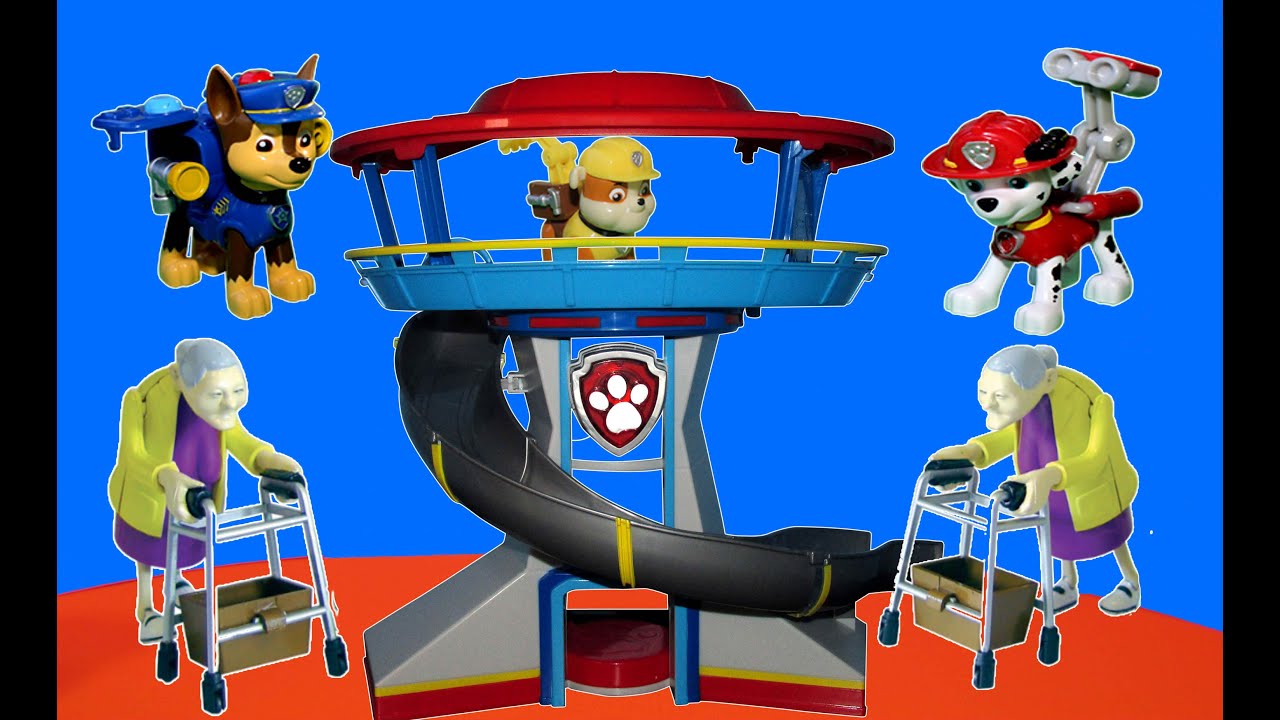 PAW PATROL [Nickelodeon] Parody "Racing Grannies" a Paw Patrol Racing ...