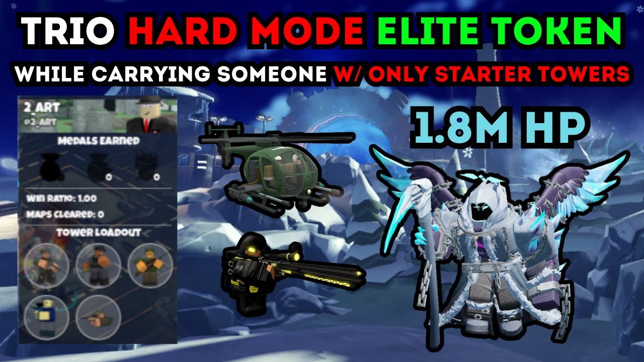 TRIO HARD MODE ELITE TOKEN WHILE CARRYING SOMEONE WITH ONLY STARTER ...