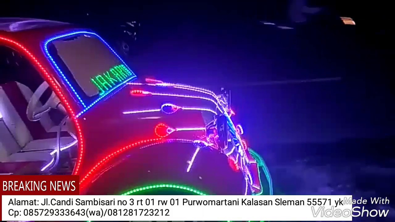 Pengiriman Mobil gowes kereta beca hias - YouTube