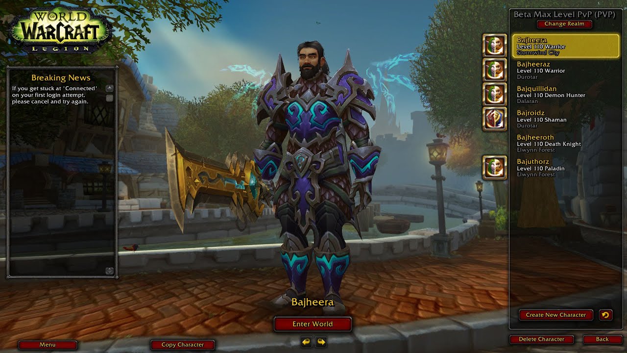 WoW: Legion (Alpha) - Level 110 Arms Warrior 3v3 Arena - Legion Warrior ...