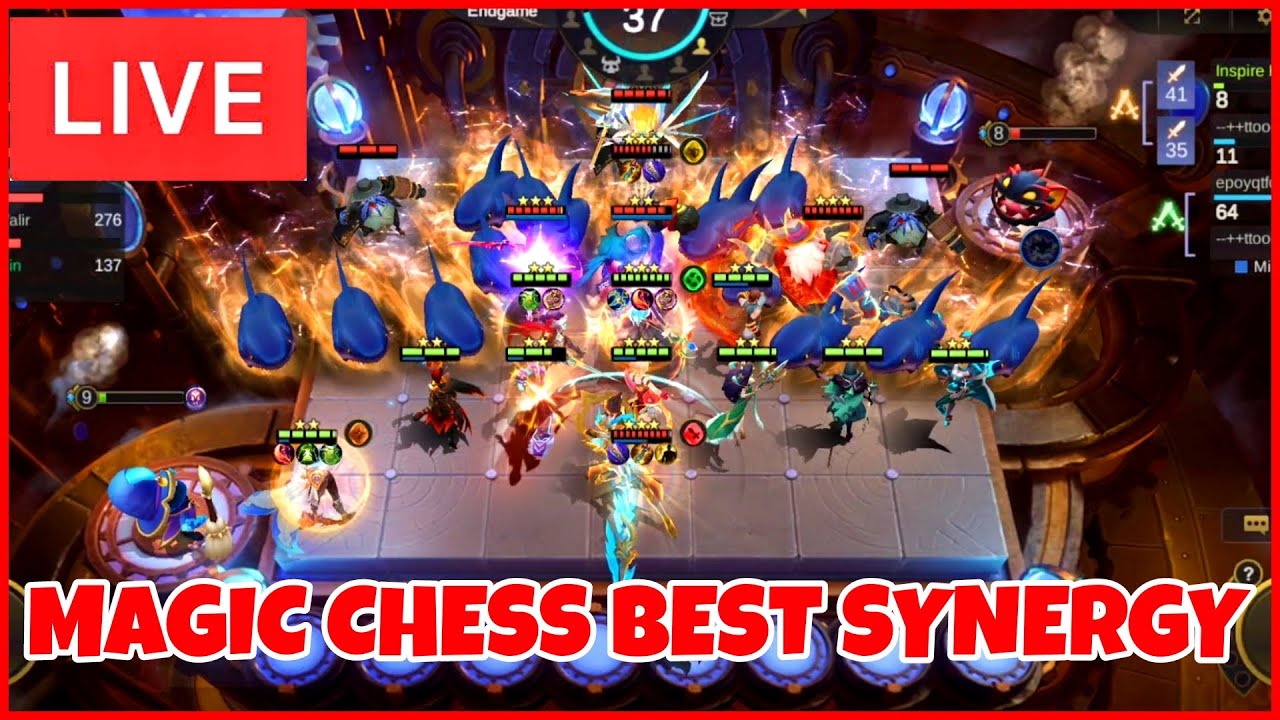 🔴[LIVE] MAGIC CHESS BEST SYNERGY │ MAGIC CHESS TOP GLOBAL LIVESTREAM ...