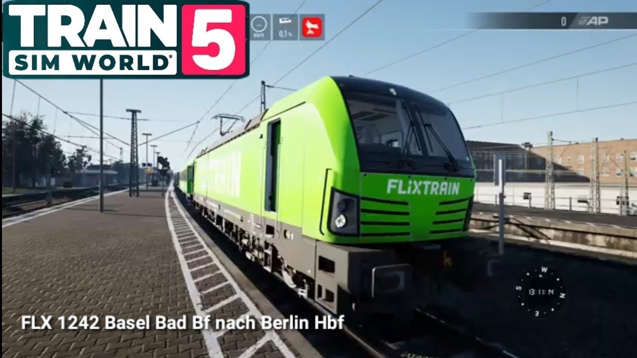 TSW5: FLX 1242 Basel Bad Bf nach Berlin Hbf - YouTube