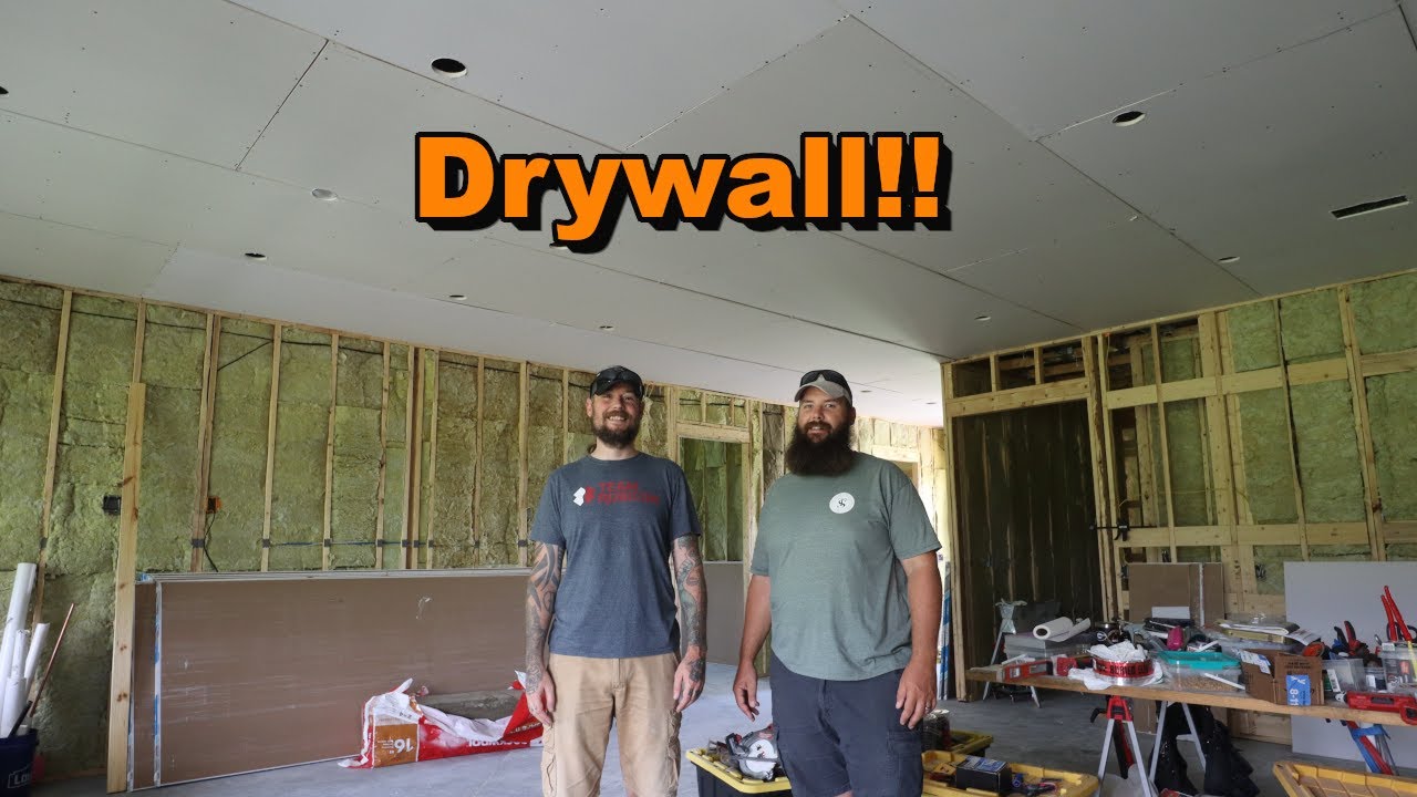 The Home Stretch! - Drywall Has Begun - YouTube