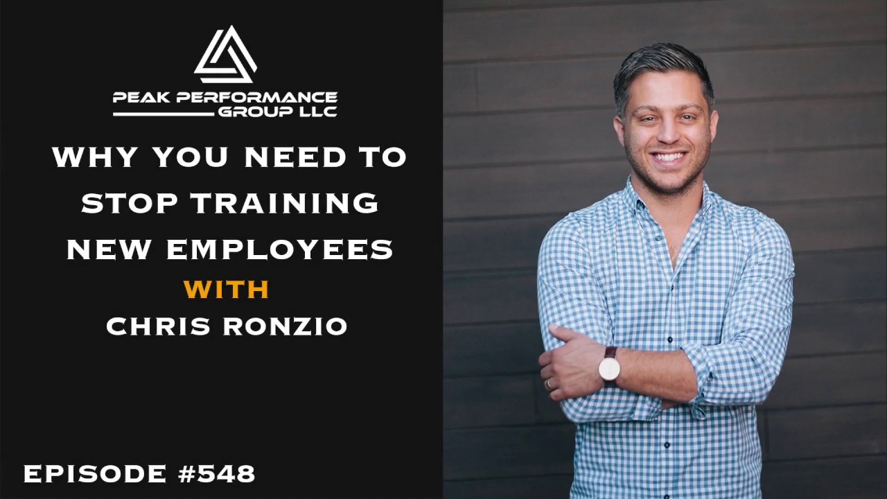 Why You Need to Stop Training New Employees l Chris Ronzio l Episode ...