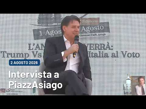 Giuseppe Conte, intervista con Alessandro De Angelis a “PiazzAsiago” | 2/08/2026