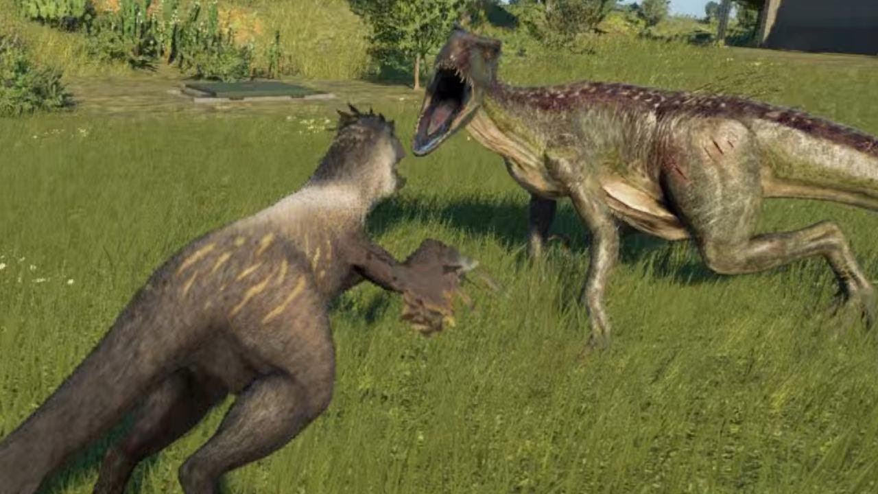 Jurassic World Evolution 2: (Modified) Utahraptor vs Indoraptor - YouTube