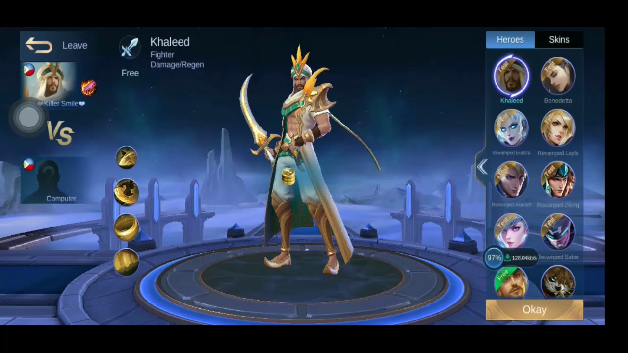 NEW HERO KHALEED IN ADVANCE SERVER DEVIL KILLER GAMING - YouTube