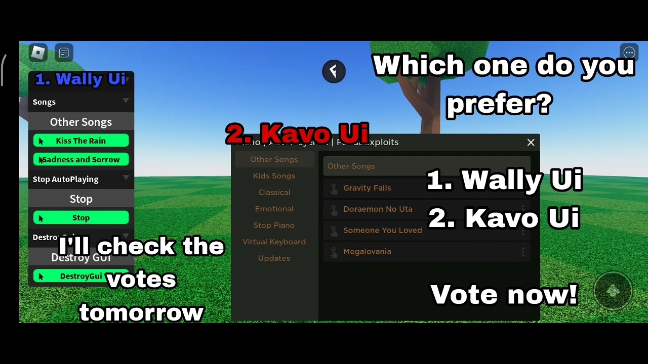Roblox Auto Piano UI Vote - YouTube