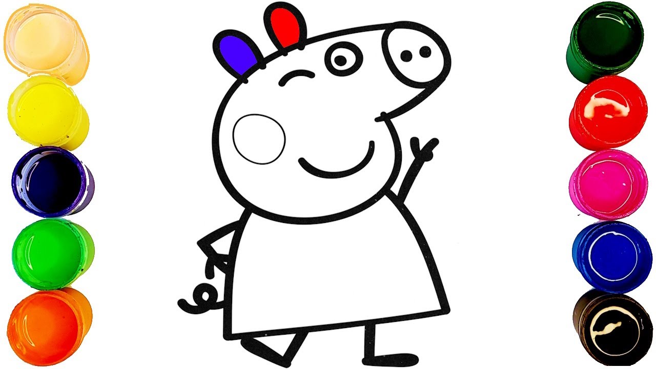 Peppa Gives a Clever Wink 🐷😉 | Fun Coloring for Kids and Toddlers - YouTube
