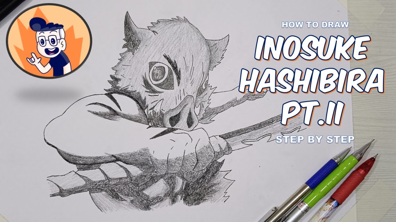 How to Draw Inosuke Hashibira Part 2 || Demon Slayer || Easy Anime ...