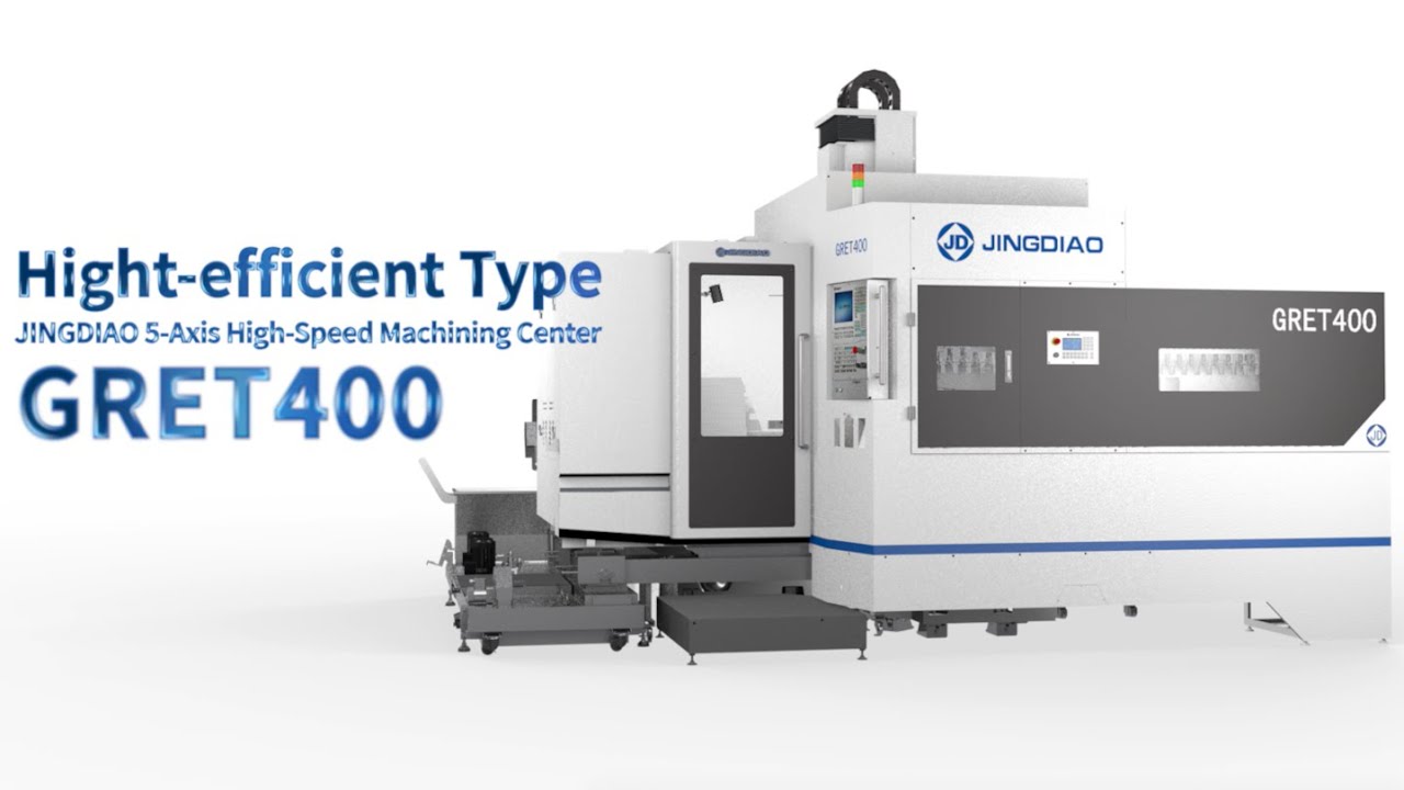 JingDiao's GRET400 5-Axis High Precision Machine - YouTube
