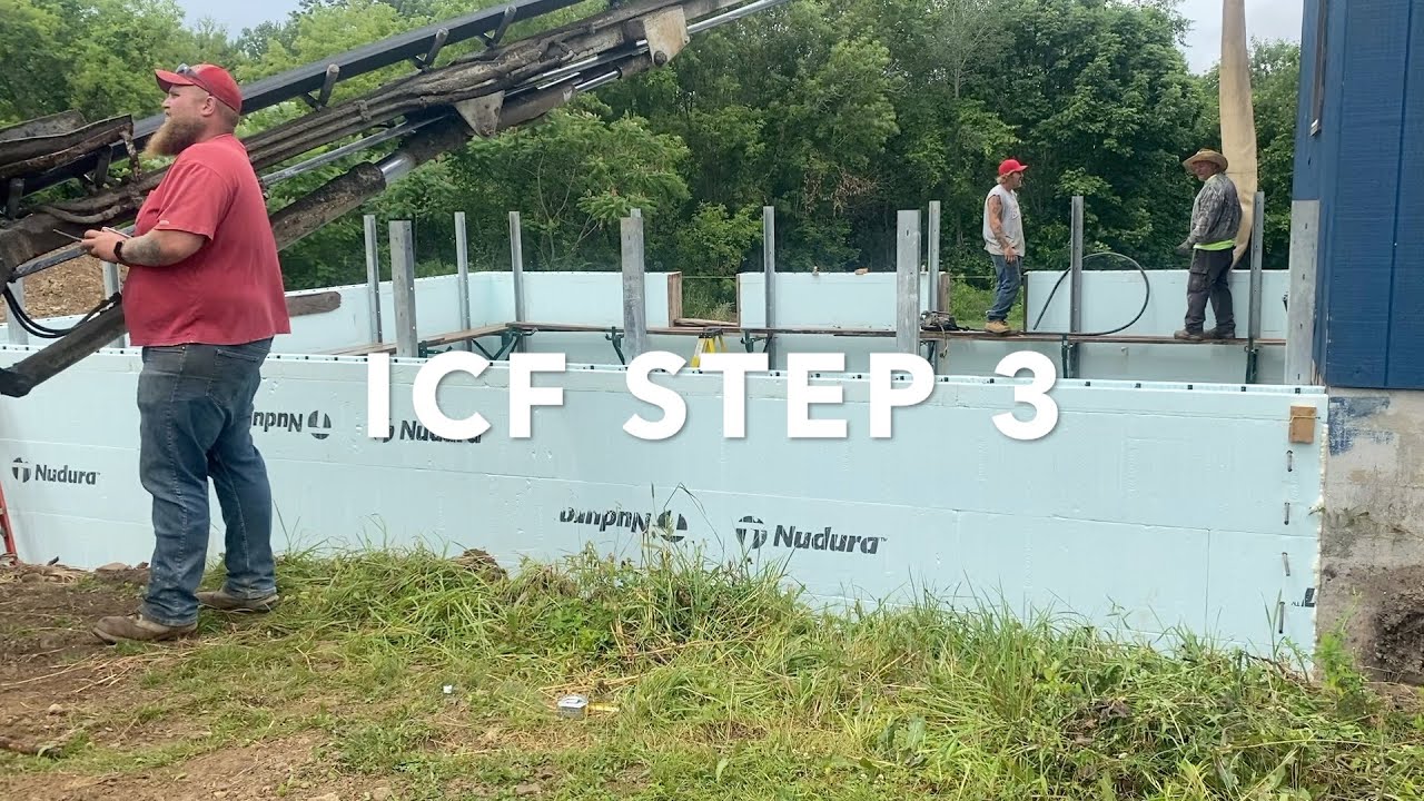 Building ICF foundation for an addition Step 3 - YouTube