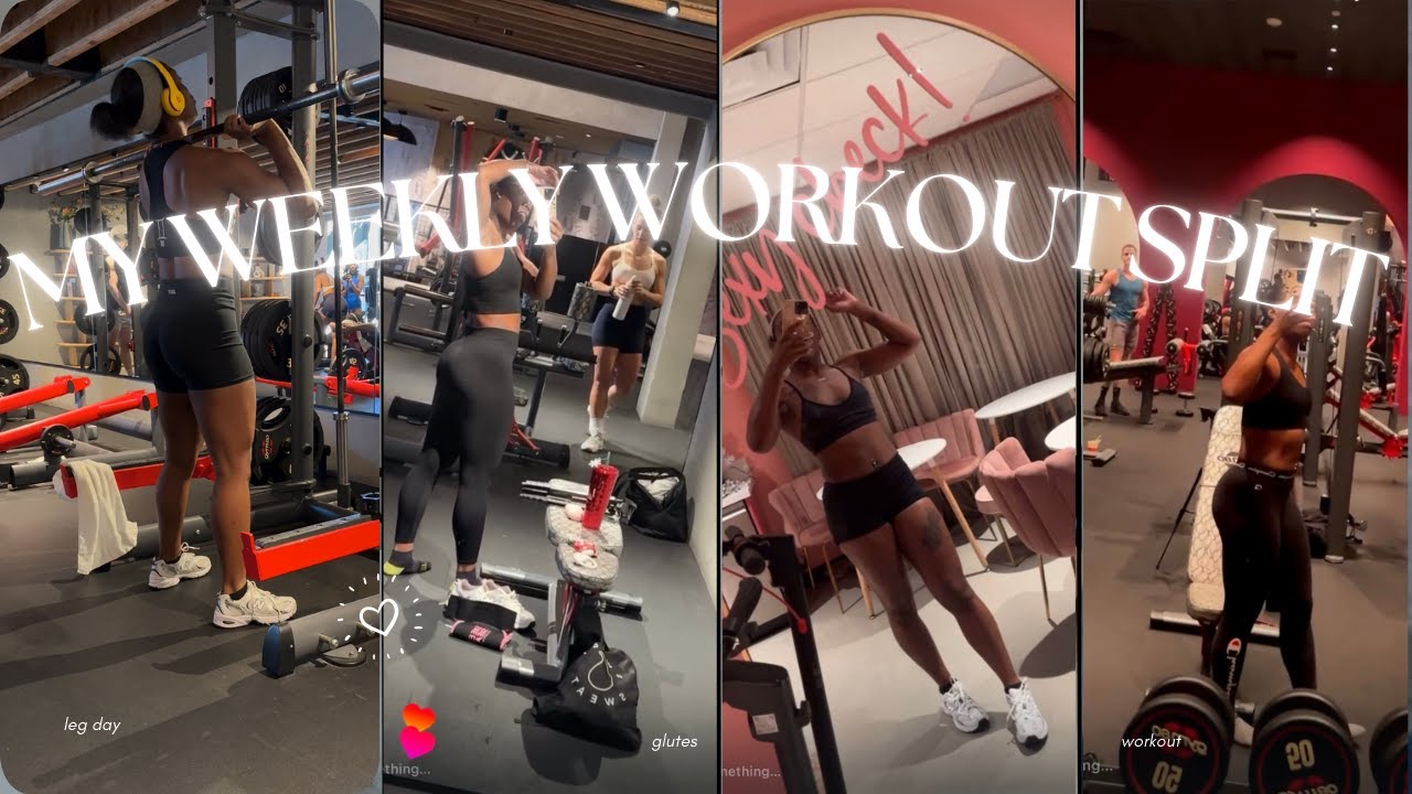 ROUNDED Glutes, Shredded Abs & Toned Back | My Weekly Workout Split ...