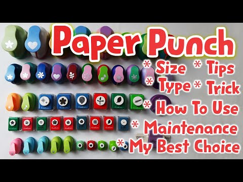 HOW TO USE PAPER PUNCH CRAFT / PAPER PUNCHES / MY BEST CHOICE / PUNCHER ...