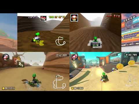 Choco Mountain - Mario Kart World, 8 Deluxe, DS, & 64 Comparison - YouTube