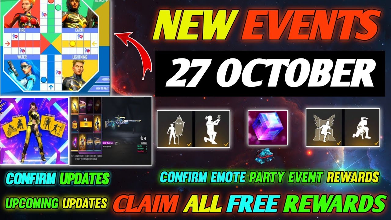 FREE FIRE NEW EVENT | 27 OCTOBER NEW EVENT | FREE FIRE NEW UPDATE | FF ...