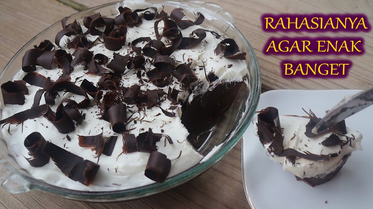 Resep Kue Puding Black Forest Rahasia Agar Enak Banget - YouTube