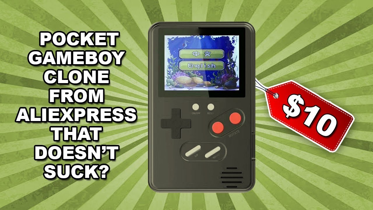 Gameboy Pocket Clone from Aliexpress for $10: 168 in 1 Gameboy Color ...