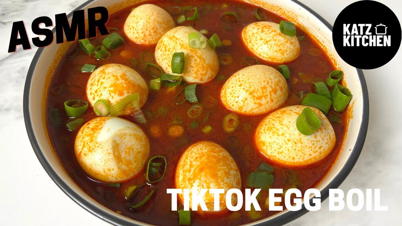 TikTok Viral Egg Boil Recipe| How To Make Viral TikTok Egg Boil | ASMR ...