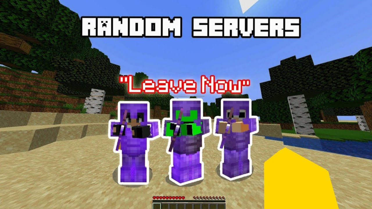 Joining Random People's Minecraft Servers! - YouTube