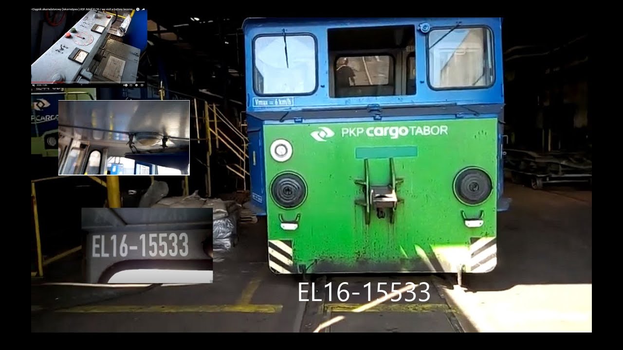 Zwiedzamy Ciągnik akumulatorowy (lokomotywa ) ASF Adolf EL16 / we visit ...