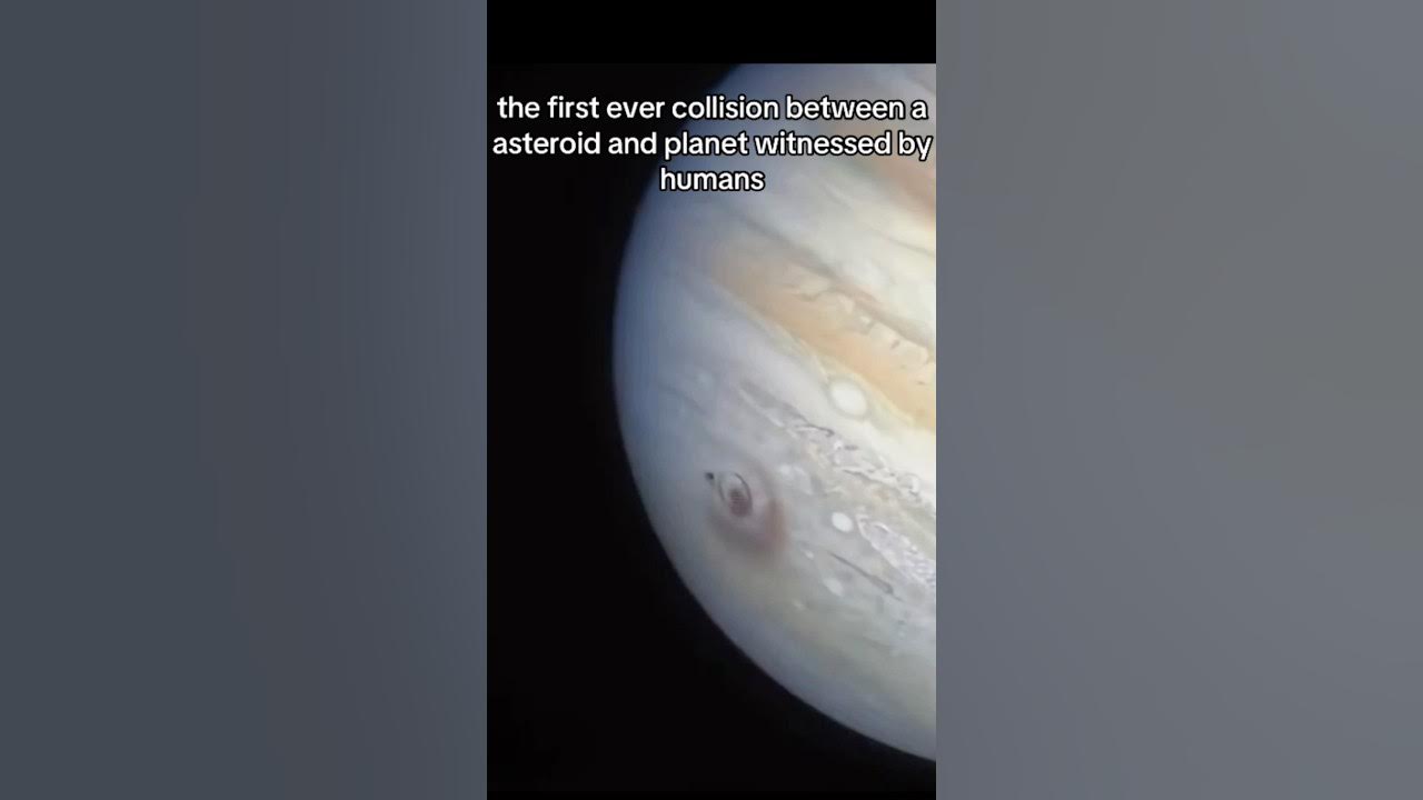 Jaw-Dropping Moment: Asteroid CRASHES Into Jupiter! #planets #asteroid #jupiter - YouTube