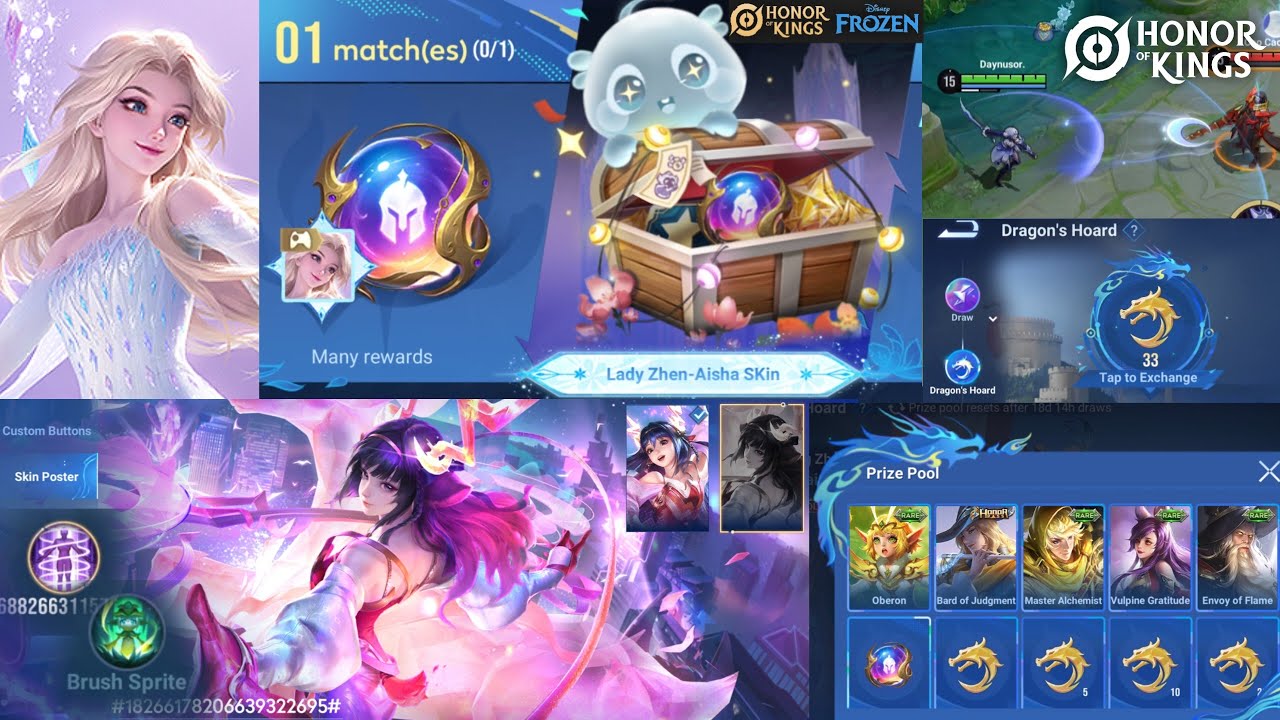 HoK Global Update Test Server | Disney Frozen Collab | New Feature ...