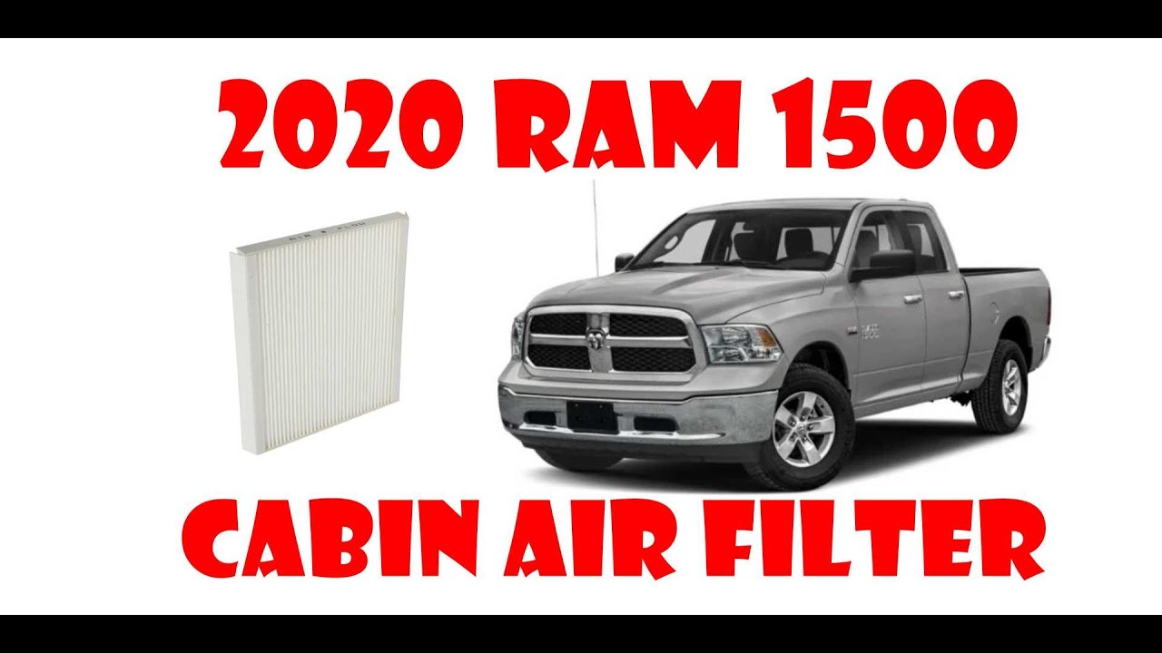 2020 Ram 1500 cabin air filter replacement. - YouTube