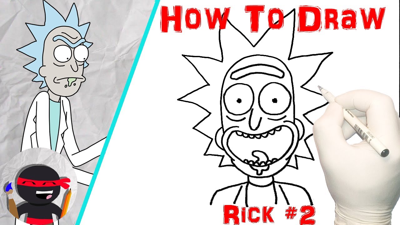 How To Draw Rick #2 | Easy, Step By Step Tutorials for Beginners - YouTube