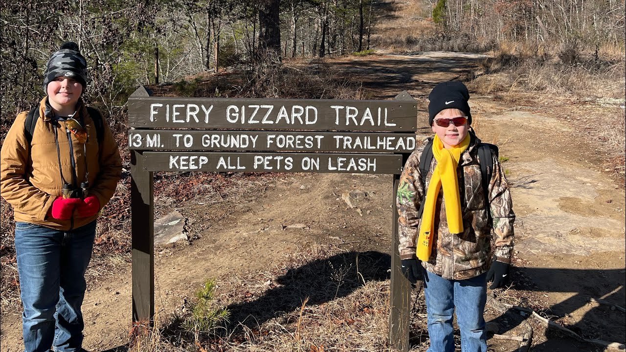 Hiking and camping on the Fiery Gizzard Trail! - YouTube