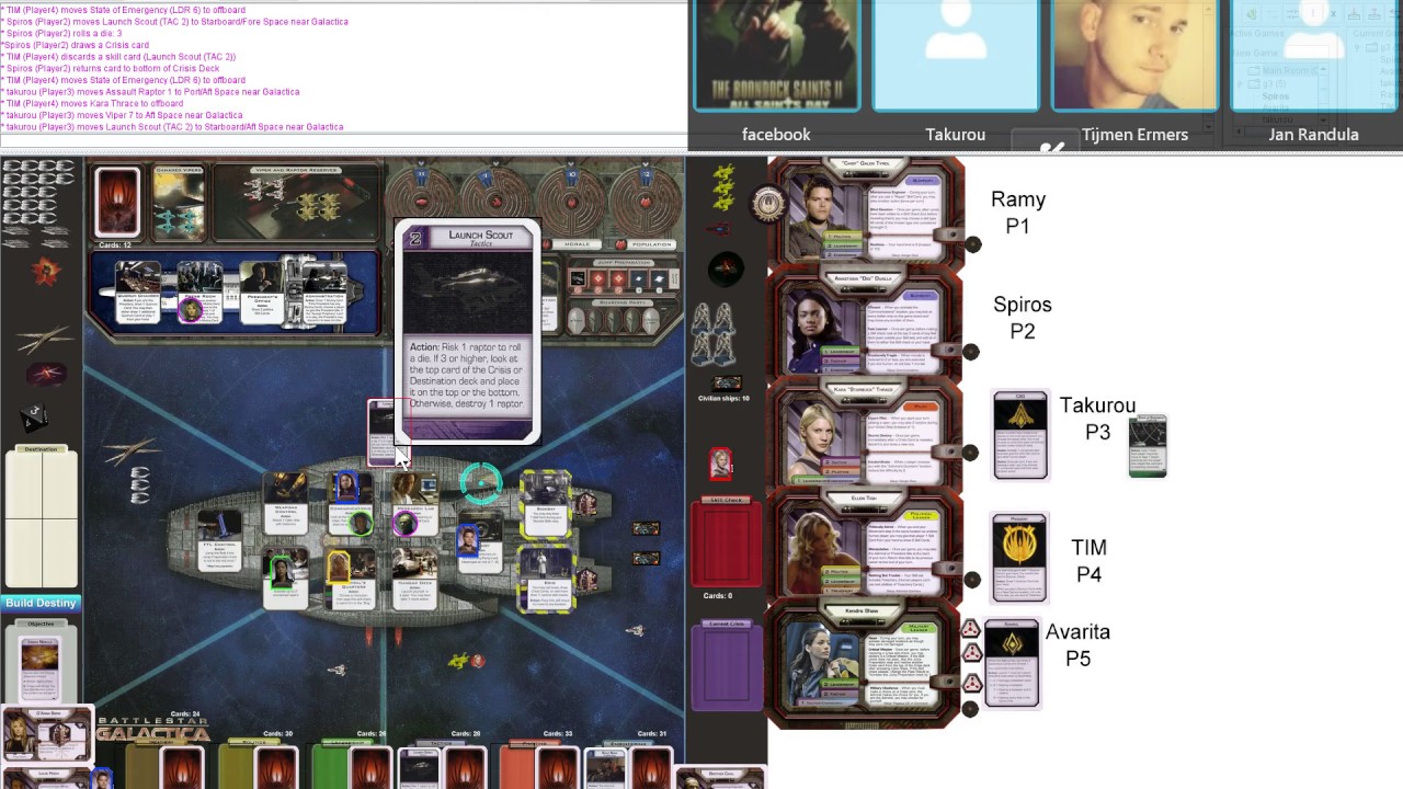 Battlestar Galactica Board Game ionian 16 - YouTube