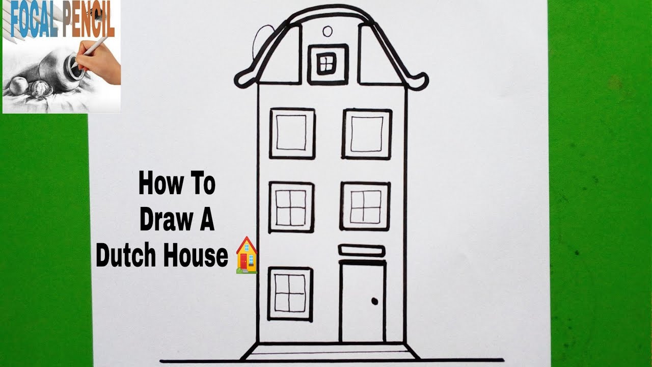 How To Draw A Dutch House 🏠 - YouTube