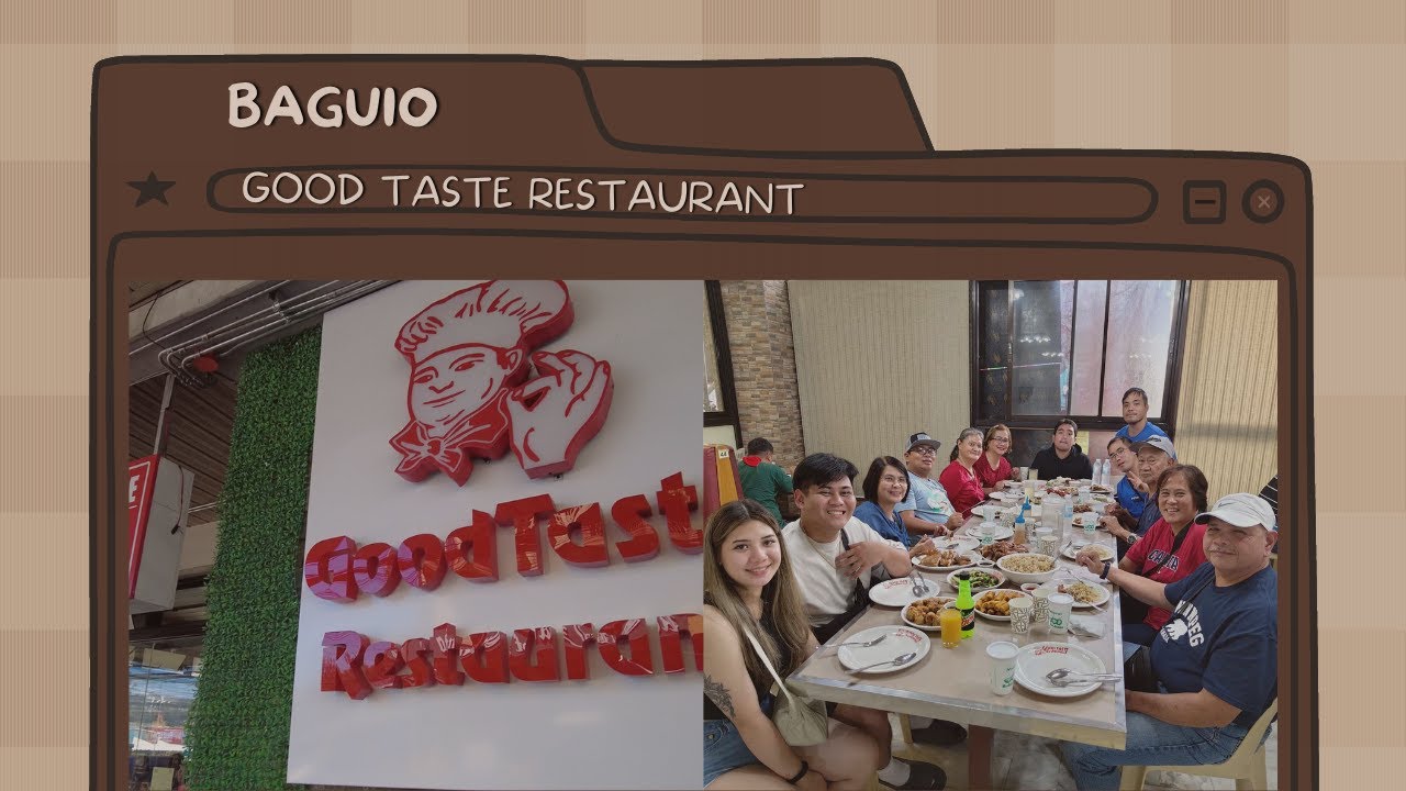 good taste restaurant in Baguio - YouTube