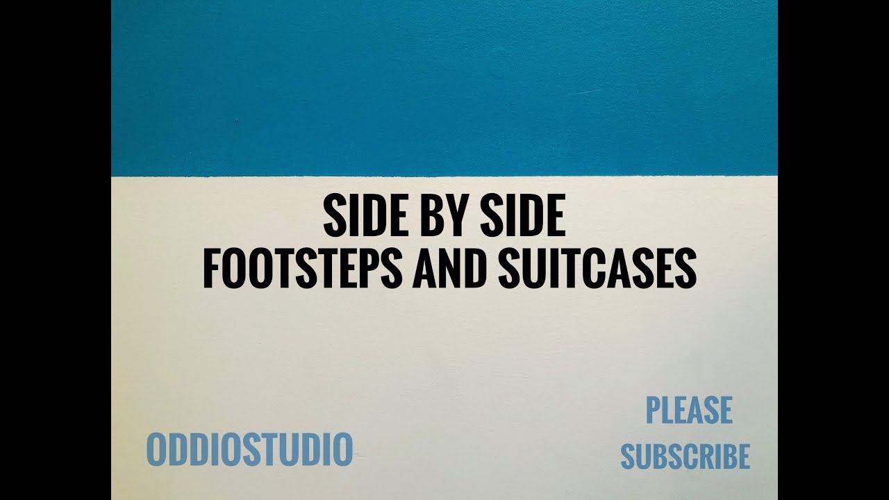 Side by side Foley example , footsteps and suitcases. - YouTube
