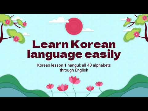 Learn Korean alphabets easily! (Ls-1 Hangul) Sound like a Native #1