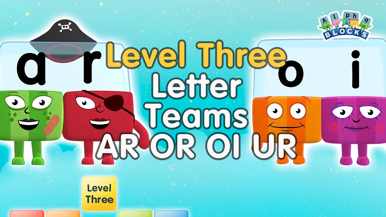 #BacktoSchool - Alphablocks Level Three | Letter Teams - AR OR OI UR OW ...