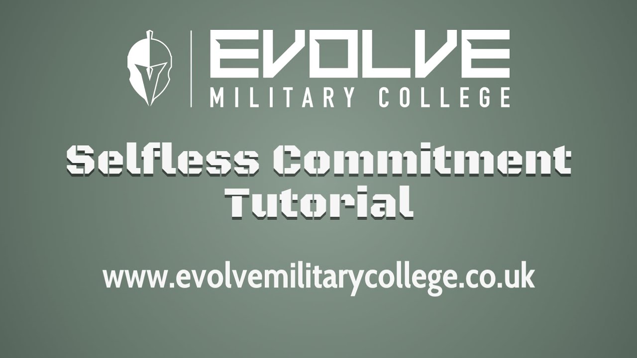 Selfless Commitment Tutorial - YouTube