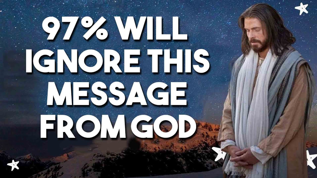 GOD TELLS YOU TODAY: THIS MESSAGE IS FOR YOU DON'T IGNORE IT! - YouTube