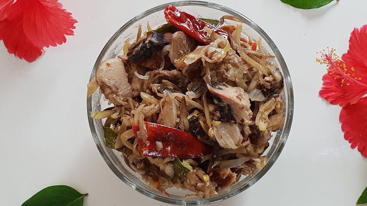 Boashi Recipe: Banana Flower Maldivian Recipe - YouTube