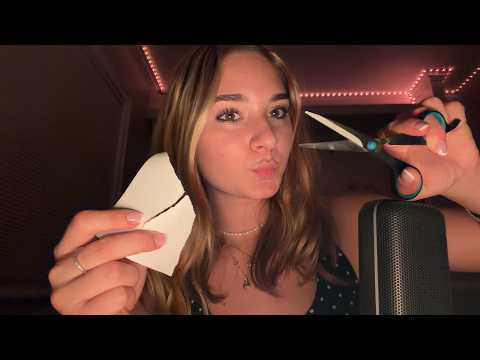 ASMR Assortment of Triggers 🙈 (Paper tearing, Foam, Wind-able timer)