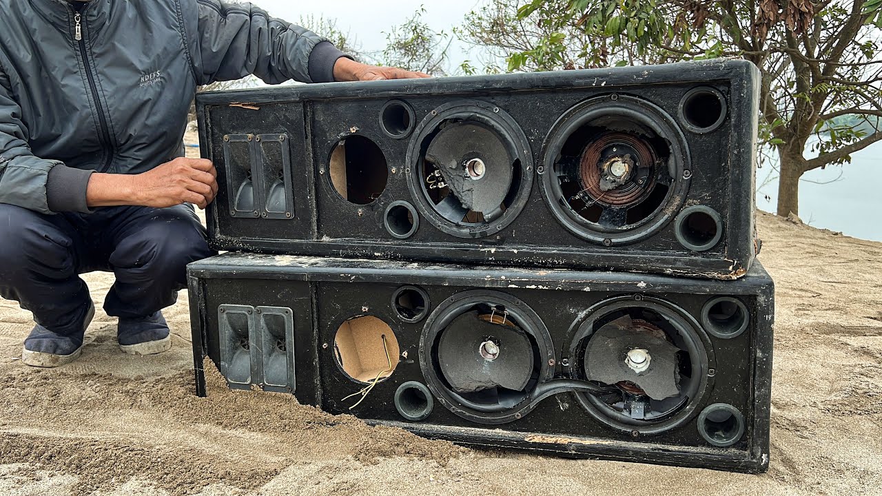 Restoring Badly Damaged 3-Way Speaker That Washed Up On River Bank ...