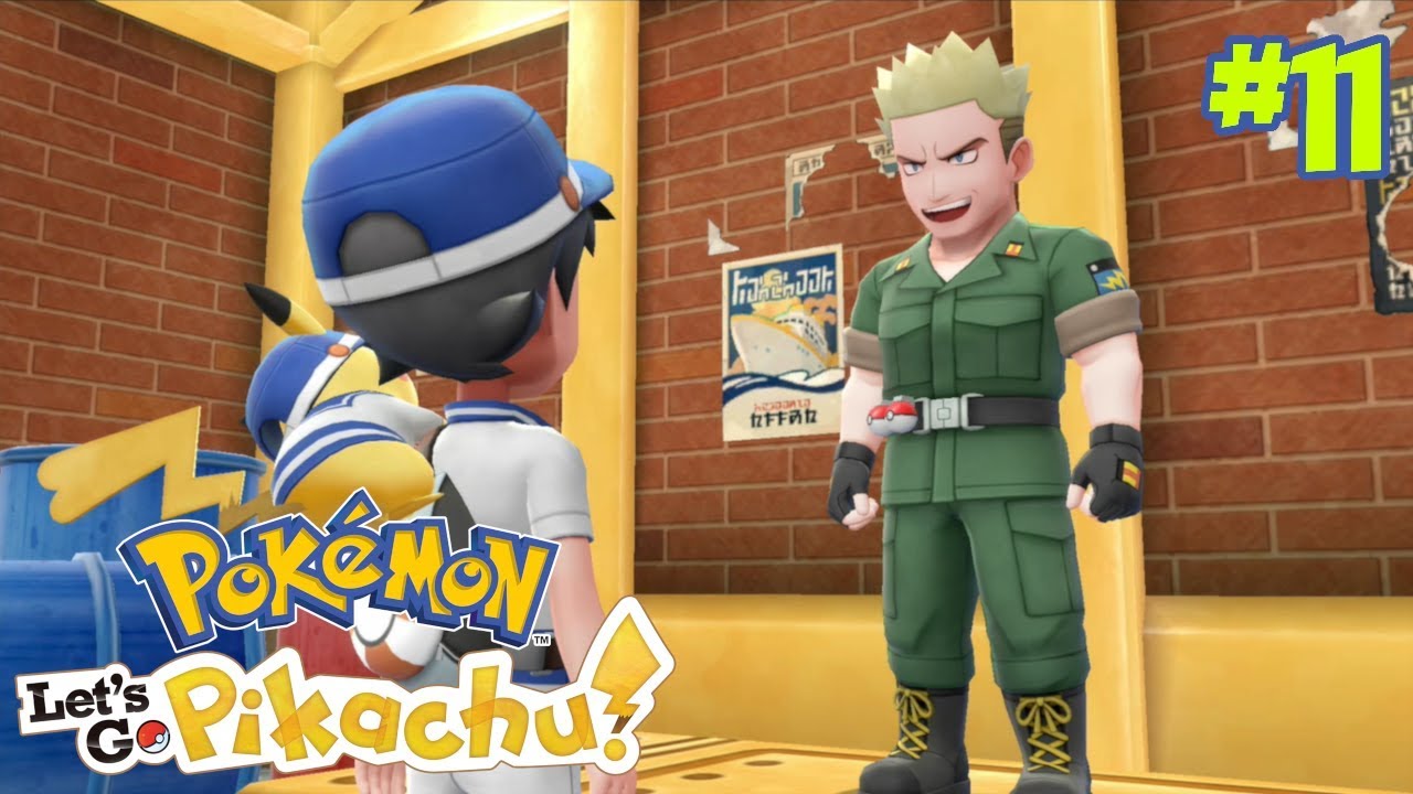 Pokémon Let's Go, Pikachu! - Part 11 - Vermilion City Gym - YouTube
